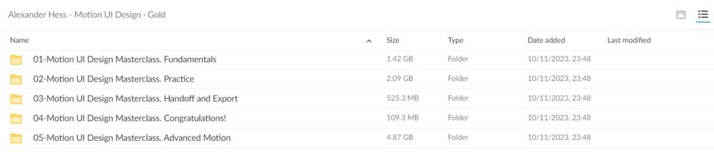 Alexander Hess - Motion UI Design · Gold - CheapCoursesZone
