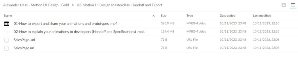 Alexander Hess - Motion UI Design · Gold - CheapCoursesZone