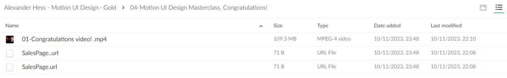Alexander Hess - Motion UI Design · Gold - CheapCoursesZone